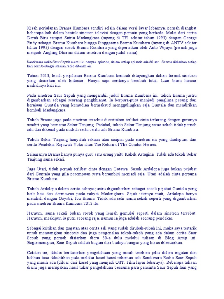 Saur Sepuh | PDF