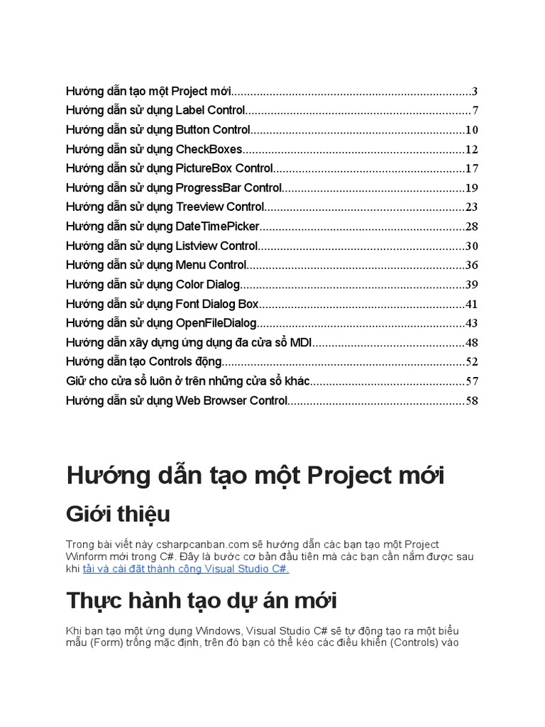 Lap Trinh Truc Quan C Sharp | PDF