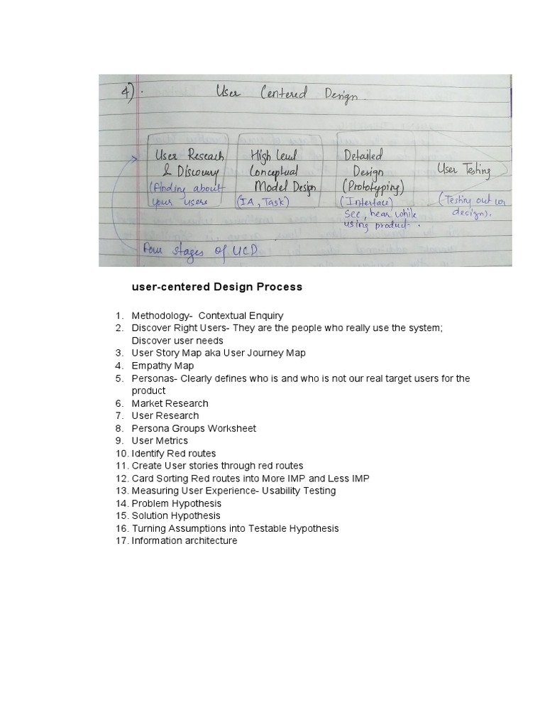 User Centered Design Process | PDF
