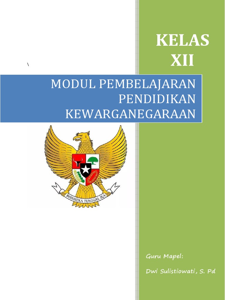 Modul PKN Bab 1 Kelas Xii | PDF