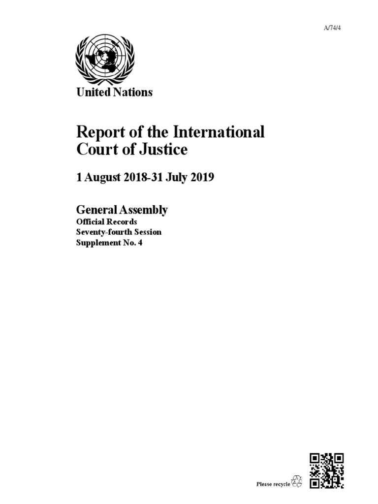 ICJ Report 2019 | Download Free PDF | International Relations | Government