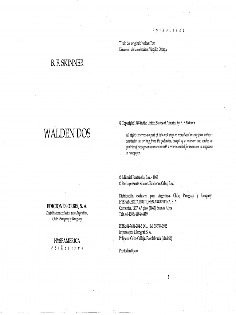 Walden 2 | PDF