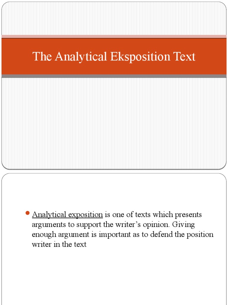 The Analytical Eksposition Text | PDF | Self-Improvement