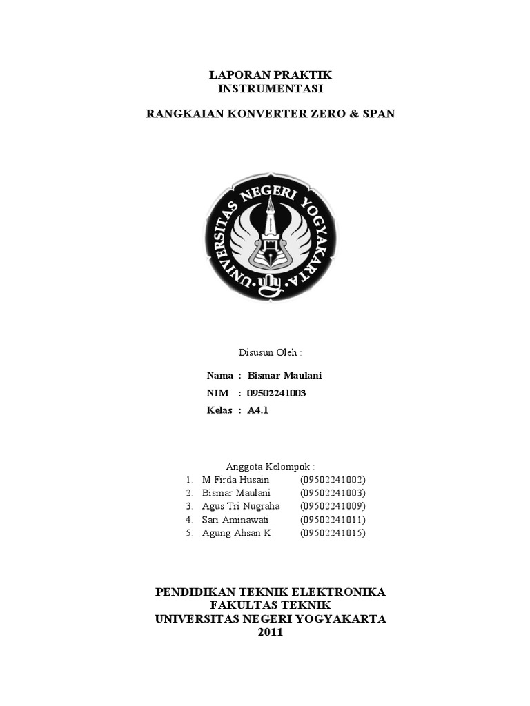 Laporan Konverter Zero-Span | PDF