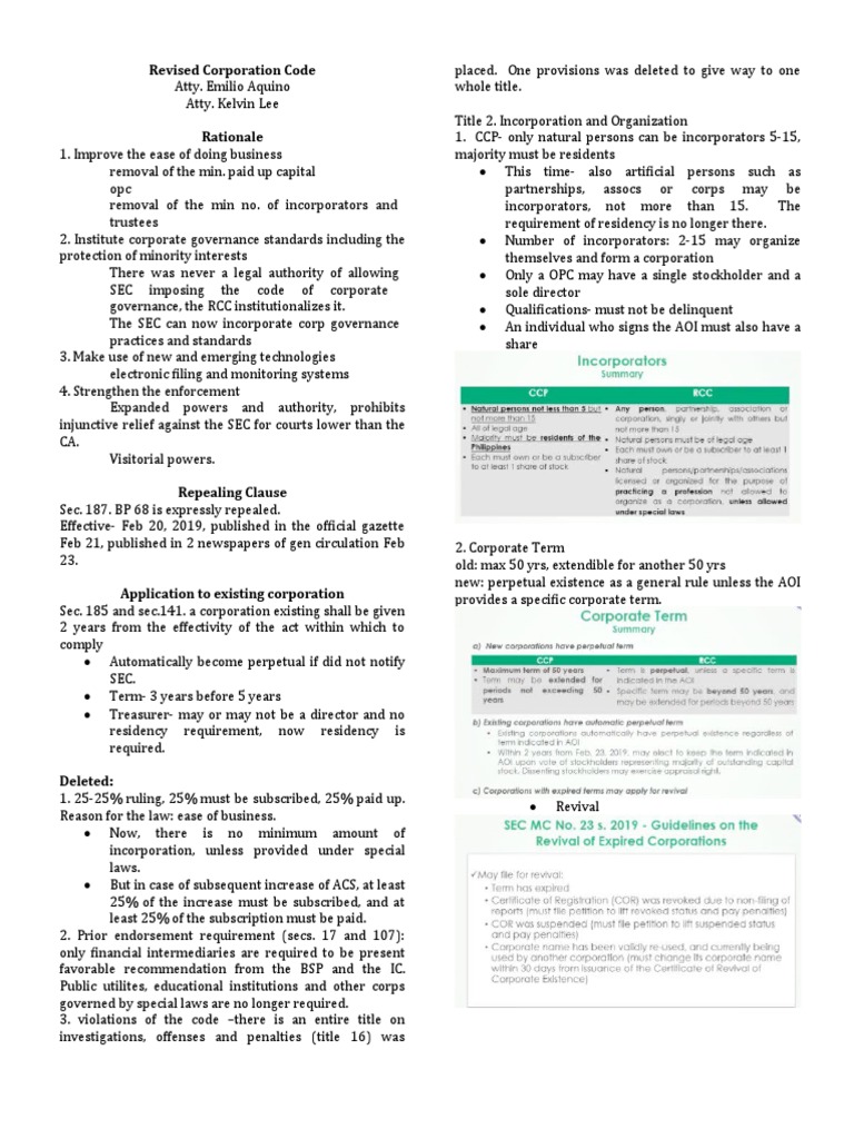 Revised Corporation Code | PDF | Trust Law | Trustee