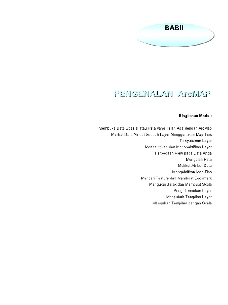 BAB 02 PENGENALAN ArcMAP OK | PDF