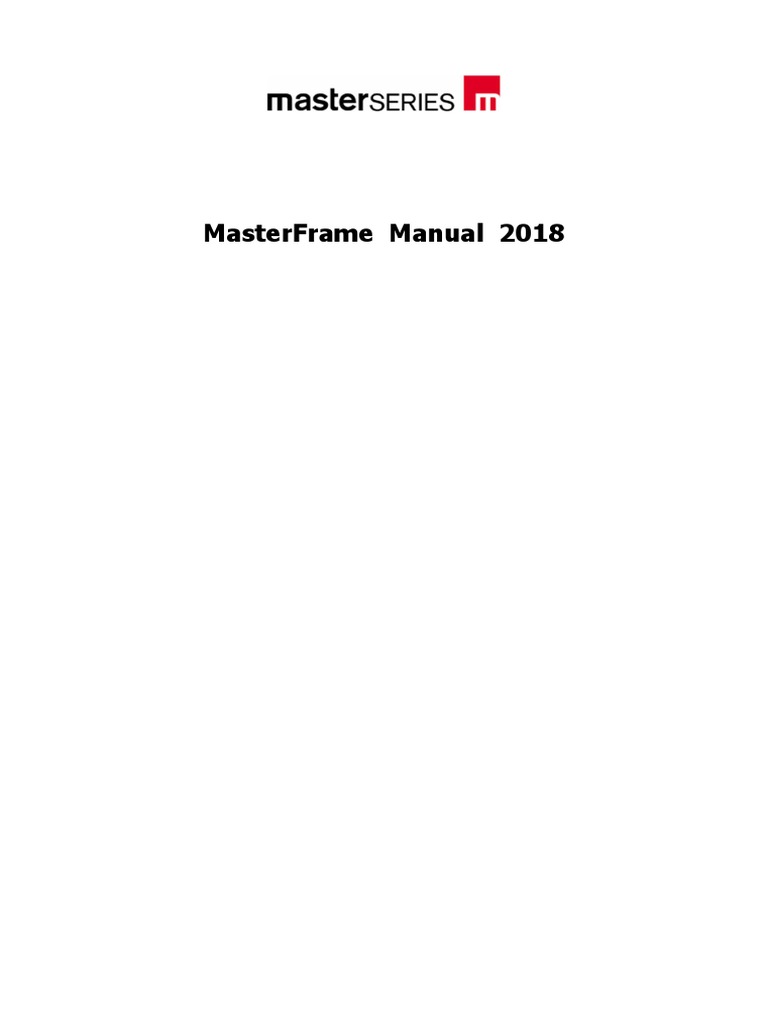 3 MasterFrame | PDF | Cartesian Coordinate System | Finite Element Method