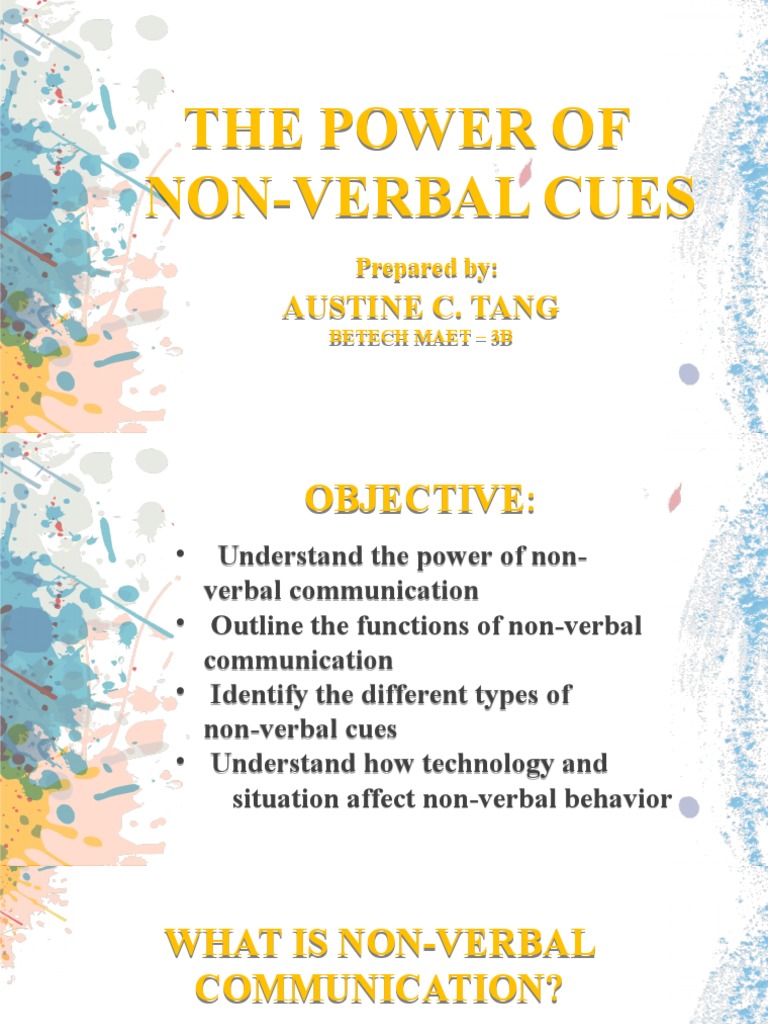 The Power of Non-Verbal Cues | PDF | Communication | Nonverbal ...