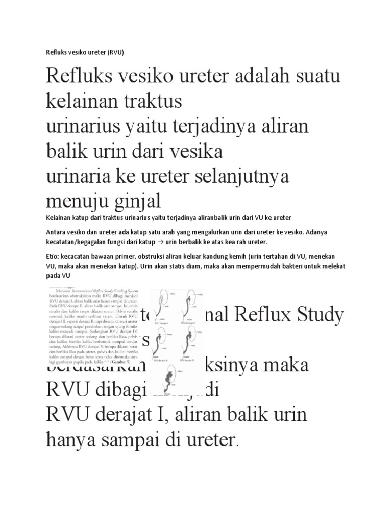Refluks Vesiko Ureter | PDF
