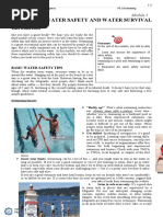 Basic Water Safety and Survival | PDF | Swimming | Emergency