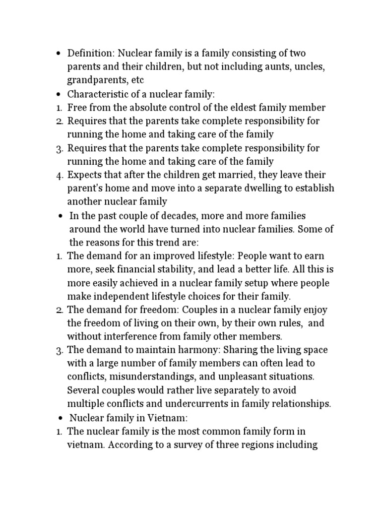 Nuclear Family | PDF | Family | Social Psychology