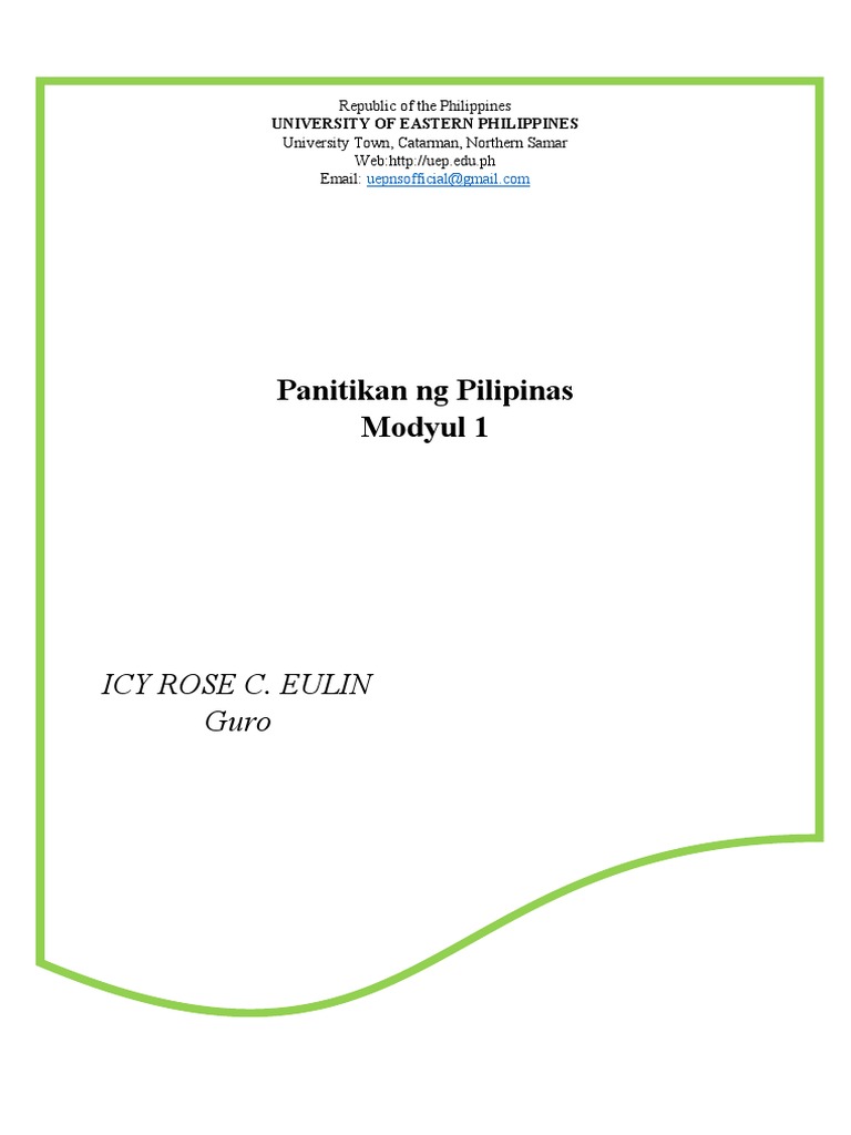 Panitikan Module 1 | PDF