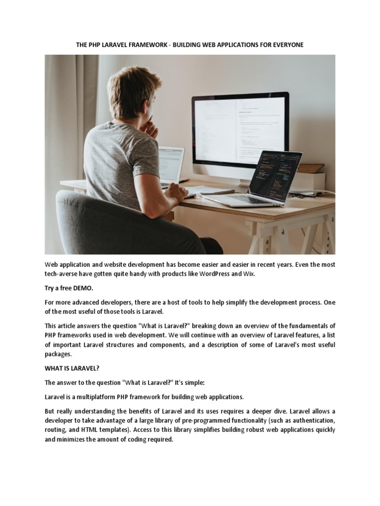 The PHP Laravel Framework | PDF | Php | Databases