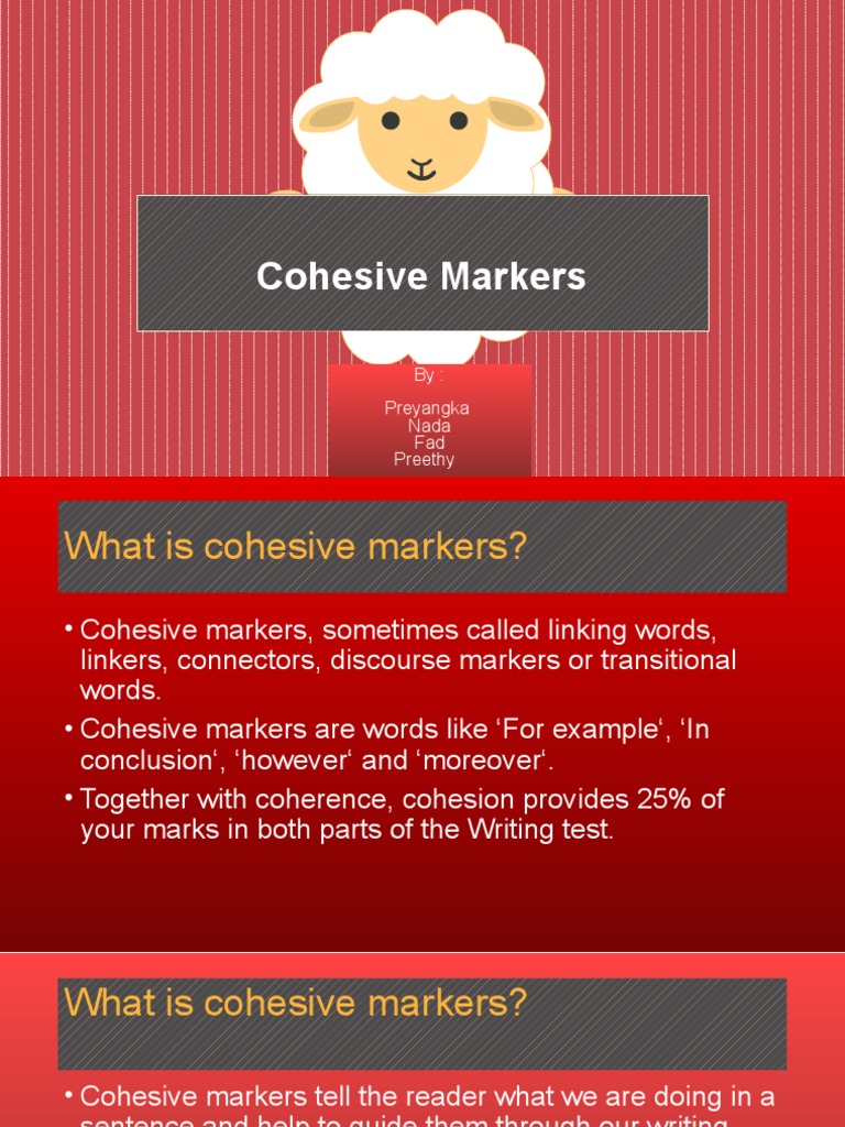 Cohesive Markers: Lorem Ipsum Dolor | PDF