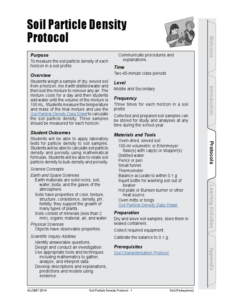 Soil Particle Density Protocol | PDF | Porosity | Soil