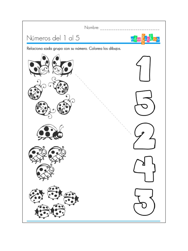Numeros Del 1 Al 5 | PDF