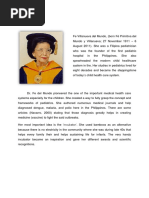 DR Fe Del Mundo The Pioneer Who Transformed Pediat | PDF | Health Care ...