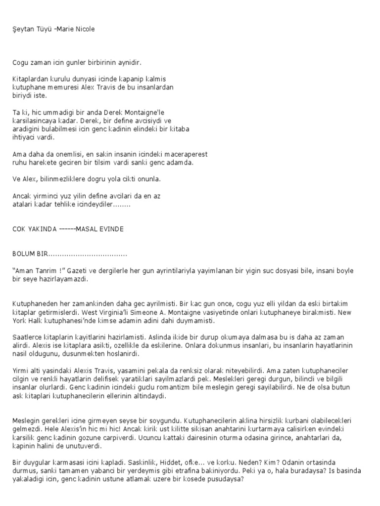 Marie Nicole - Seytan Tuyu | PDF