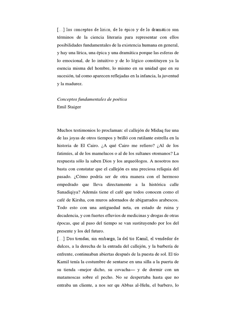 Fragmentos de Interés Géneros Literarios | PDF