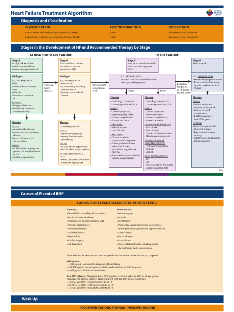 Heart Failure Treatment Algorithm: Diagnosis and Classification | PDF ...