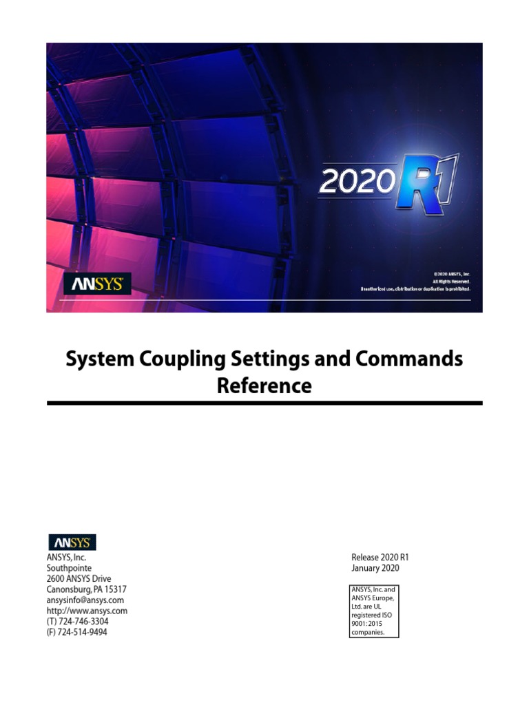 System Coupling Settings And Commands Reference Pdf Trademark License