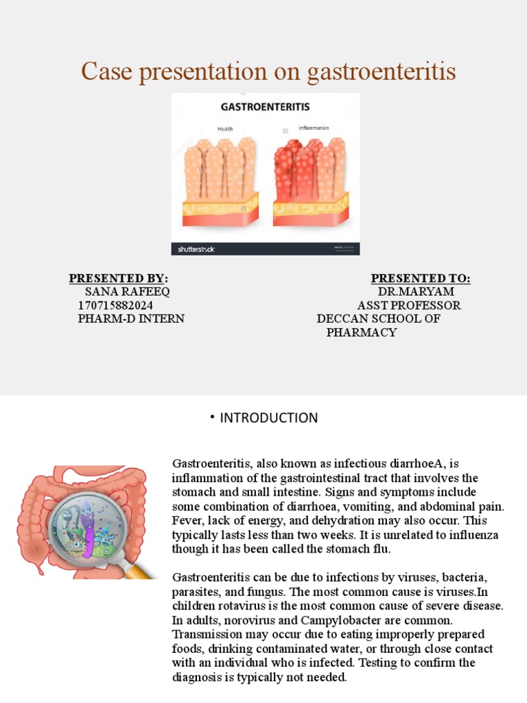 Case Presentation On Gastroenteritis | PDF | Clinical Medicine ...