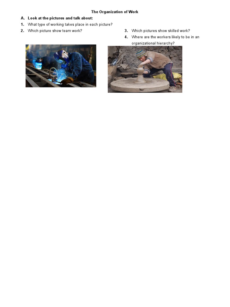 The Organization of Work | PDF | Hierarchy | Organizational Structure