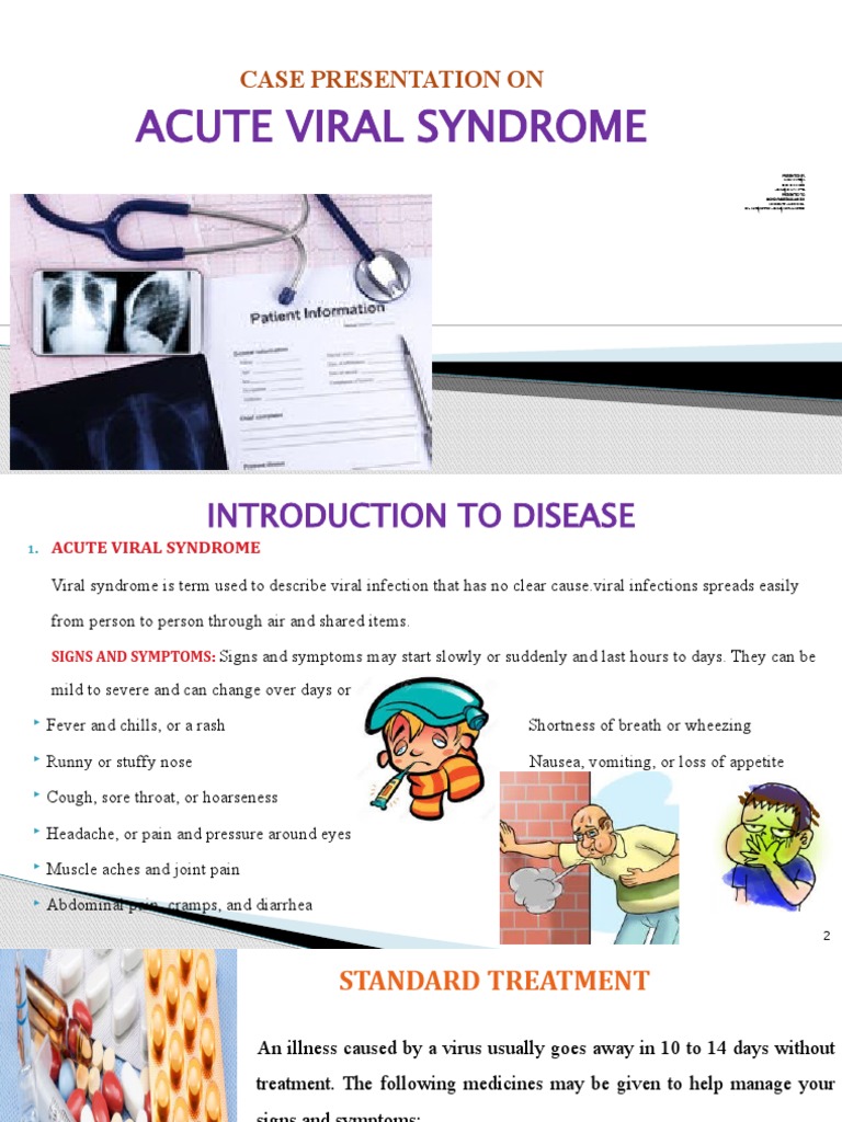 Acute Viral Syndrome: Case Presentation On | PDF | Nausea | Medical ...