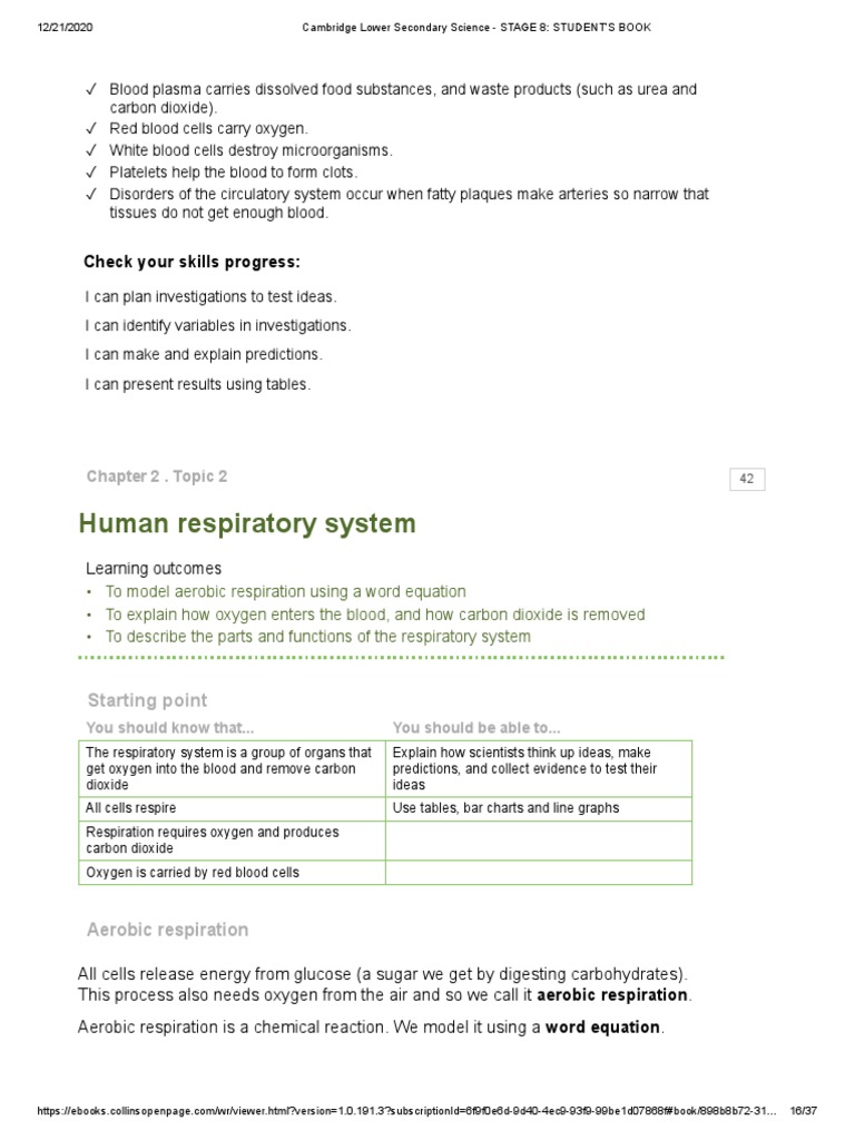 Grade7 - Text - Respiratory System | PDF | Lung | Respiratory System