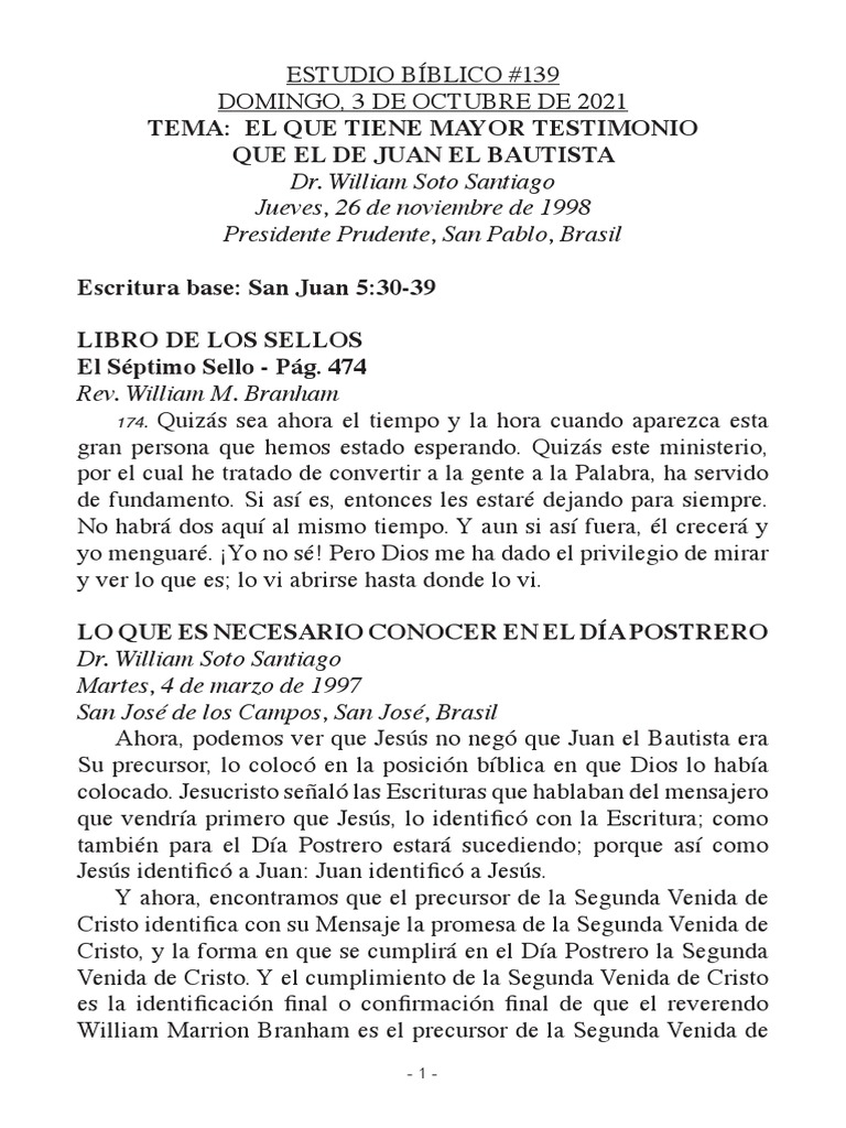 Dr. William Soto Santiago Jueves, 26 de Noviembre de 1998 Presidente ...