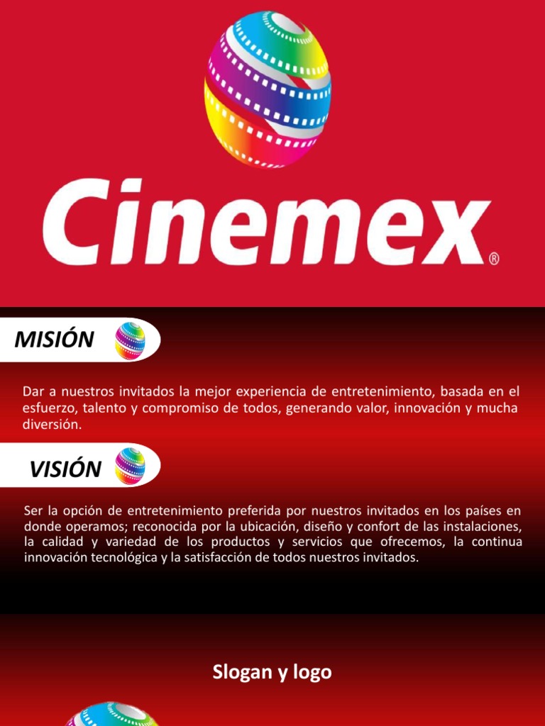 Misión y visión de Cinemex | PDF