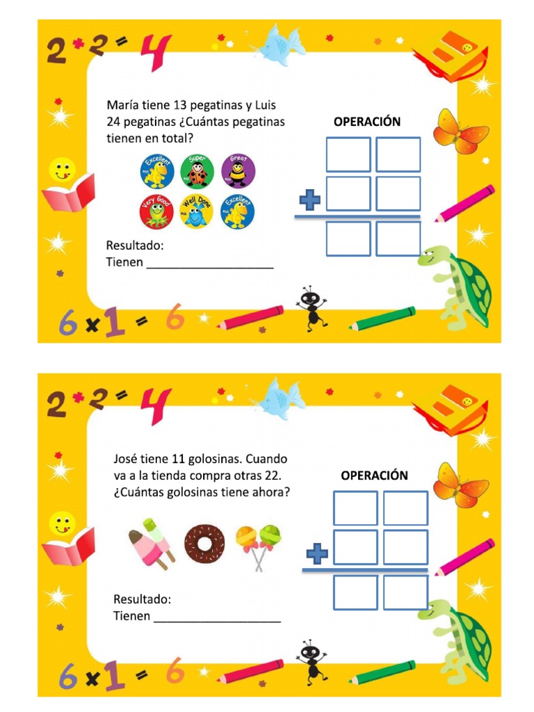 Problemas de Sumas y Restas | PDF