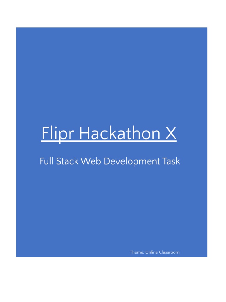 Flipr Hackathon X Full Stack Web Development Task | PDF | Gmail | Internet & Web