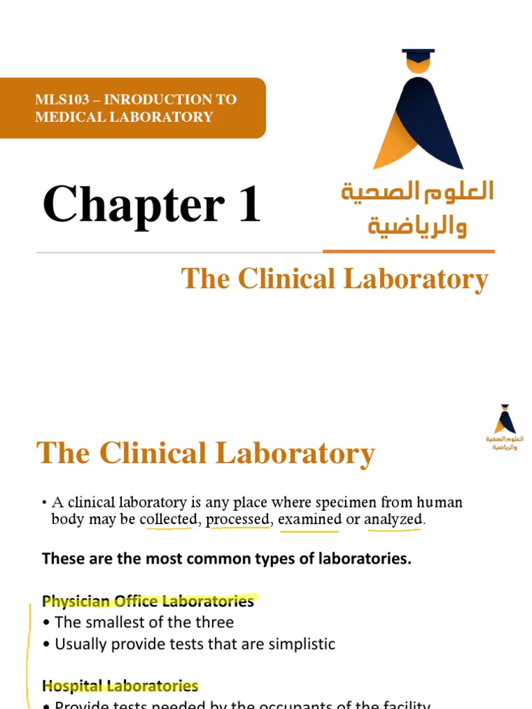 Chapter1-The Clinical Lab | PDF | Blood Plasma | Medical Laboratory