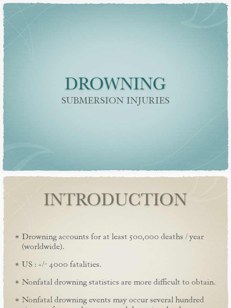 Drowning | PDF | Cardiopulmonary Resuscitation | Hypoxia (Medical)