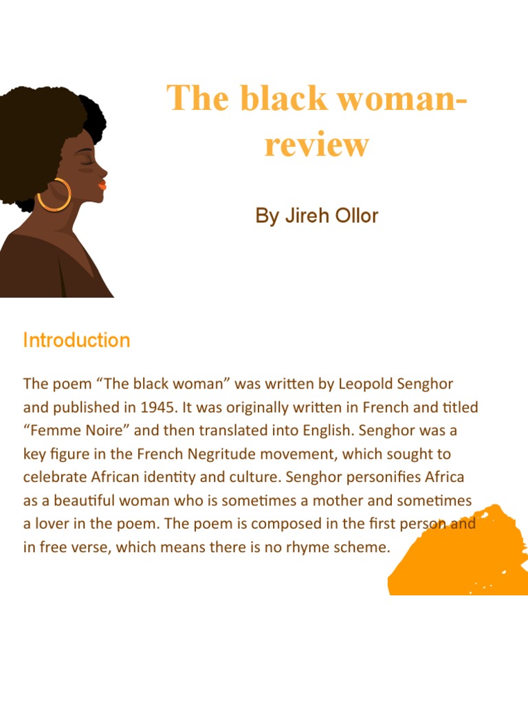 The Black Woman Review Detailed Slide | PDF | Poetry