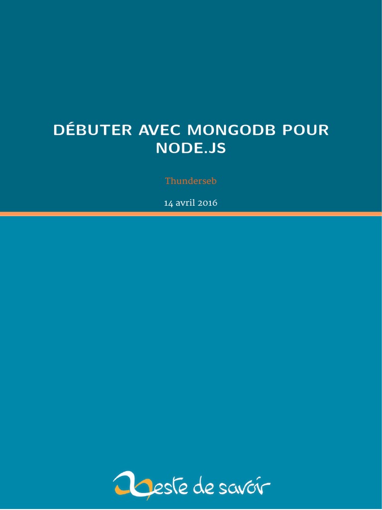 Debuter Avec Mongodb Pour Node Js | PDF | MongoDB | Bases de données