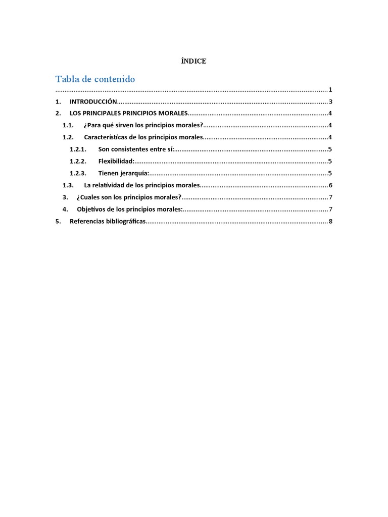 Principales Principios Morales | PDF | Moralidad