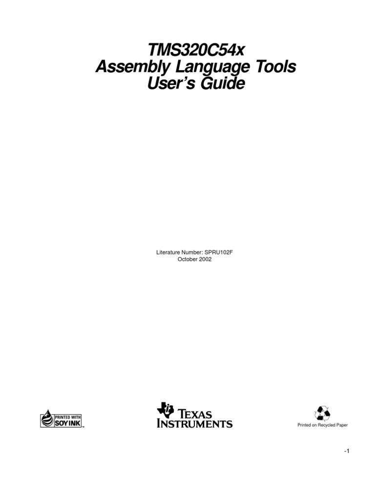 Tms Assembler Directives | PDF | Assembly Language | Digital Signal ...