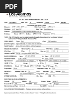 WPS Format For AWS D1.1 - PQR - SMAW | PDF | Welding | Construction