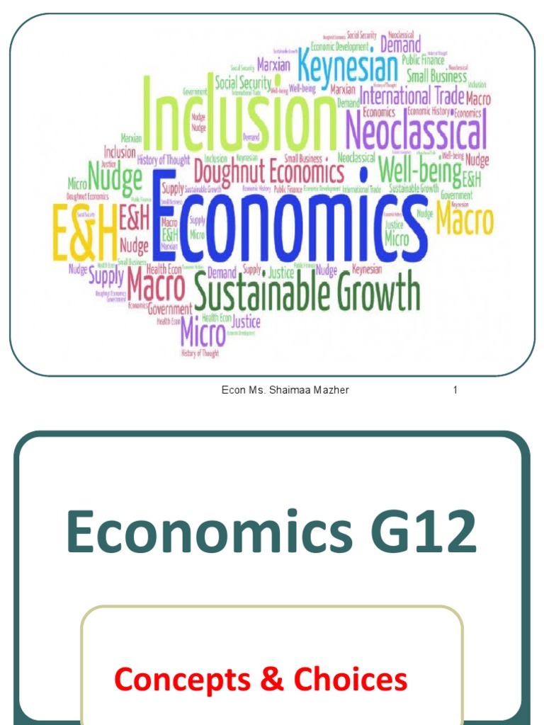1.1 Scarcity The Basic Economic Problem | PDF | Factors Of Production ...