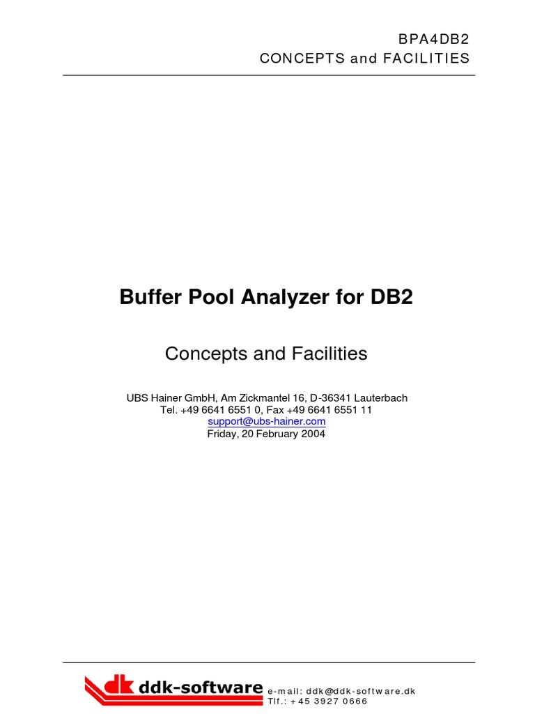 Buffer Pool Analyzer For DB2 | PDF | Graphical User Interfaces | Microsoft Access