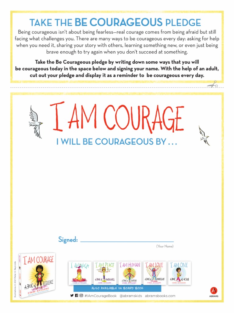 I Am Courage Activity Sheets | PDF