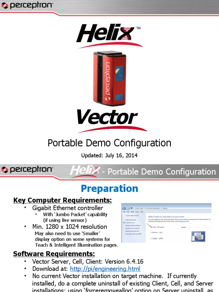 Vector Portable Demo Setup Guide | PDF | Backup | Booting