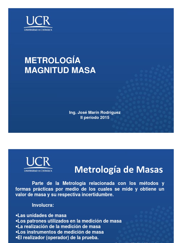 Presentación Magnitud Masa | PDF | Masa | Kilogramo