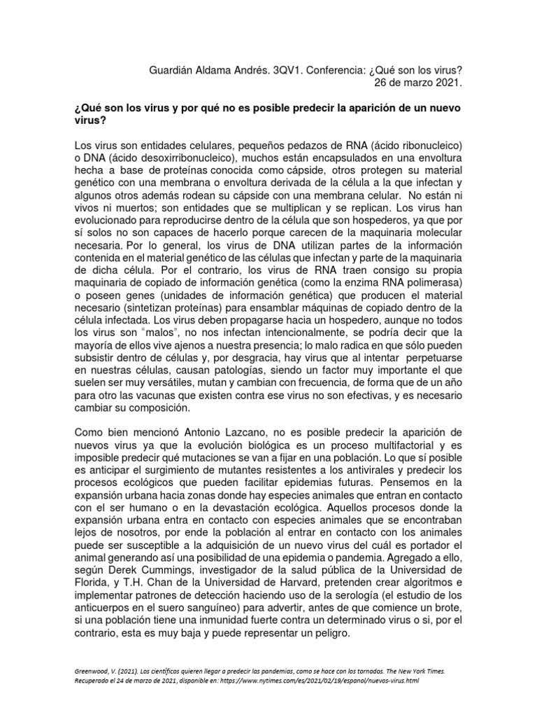 Qué Son Los Virus | PDF | Virus | Biología Celular)
