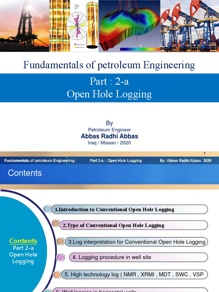 Part (2-A) - Fundamentals of Open Hole Logging-Abbas Radhi 2020 | PDF ...