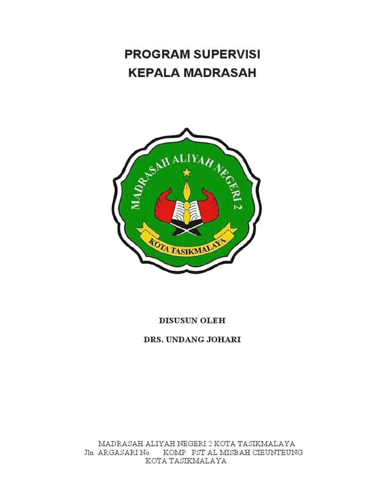 Program Supervisi Kepala Madrasah: Disusun Oleh | PDF