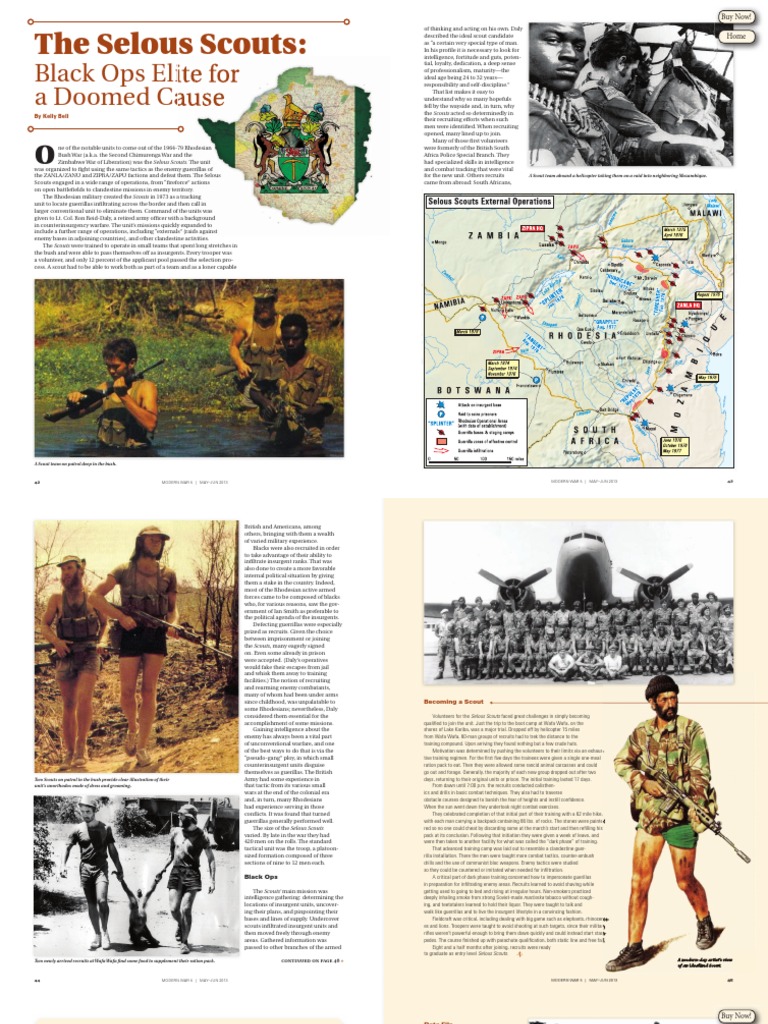 Elite Rhodesian Scouts fought guerrillas | PDF | Rhodesia ...