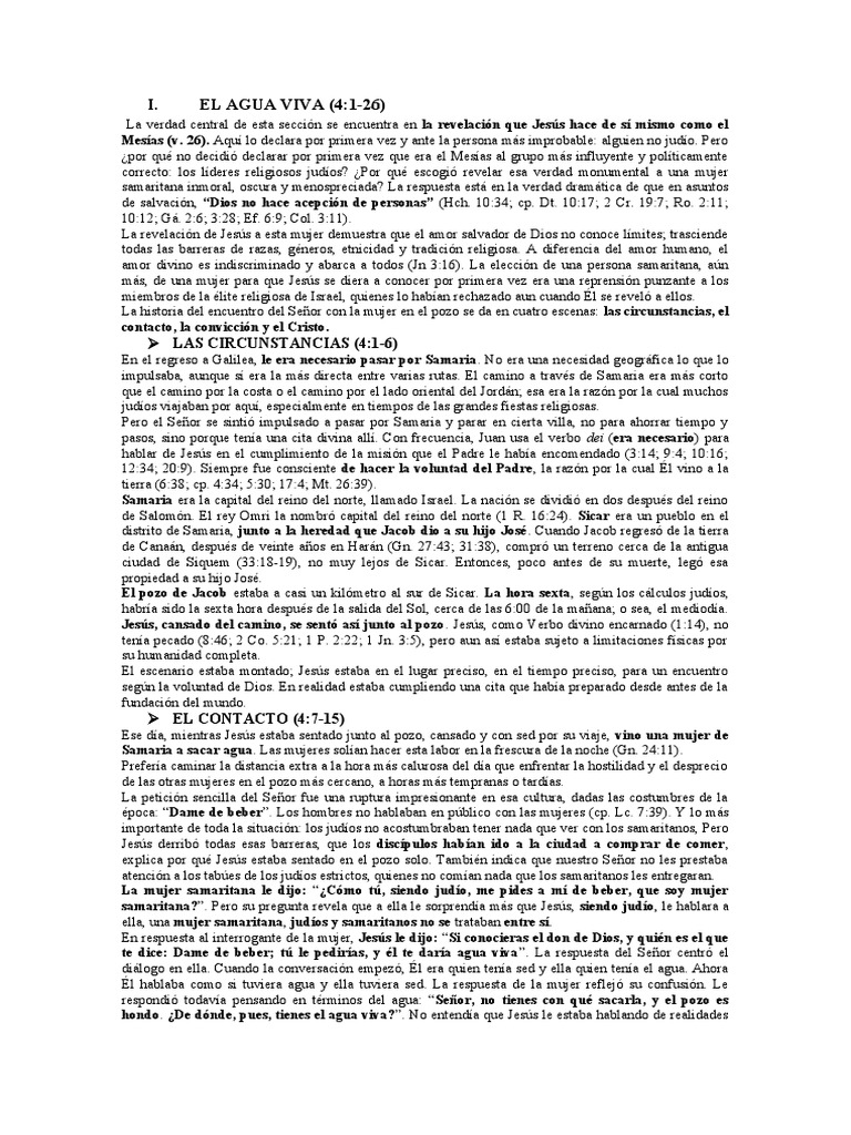 El Agua Viva | PDF | Jesús | Salvación